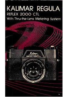 Kalimar Reflex 2000 CTL Printed Manual