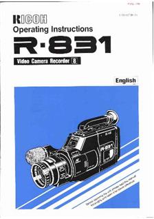 Ricoh R 831 Printed Manual