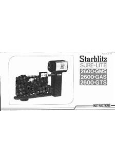 Starblitz 2600 SureLite Series Printed Manual