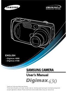 Samsung Digimax 430 Printed Manual