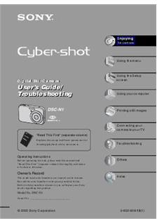 Sony Cyber-shot N1 Printed Manual