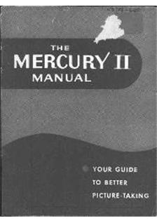 Universal Camera Co Mercury 2 Printed Manual