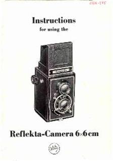 Welta (VEB) Reflekta Printed Manual