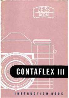 Zeiss Ikon Contaflex 3 Printed Manual