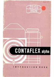 Zeiss Ikon Contaflex Alpha Printed Manual