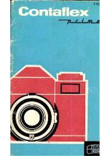 Zeiss Ikon Contaflex Alpha Printed Manual