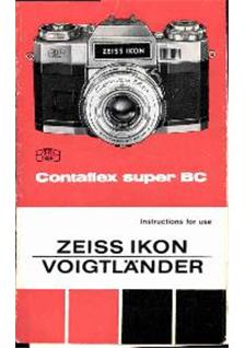 Zeiss Ikon Contaflex Super BC Printed Manual